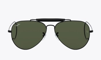 Ray-Ban OUTDOORSMAN Black Sunglasses | Glasses.com® | Free Shipping
