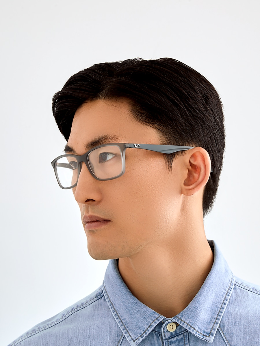 Ray-Ban RX7047 Grey Eyeglasses | Glasses.com® | Free Shipping