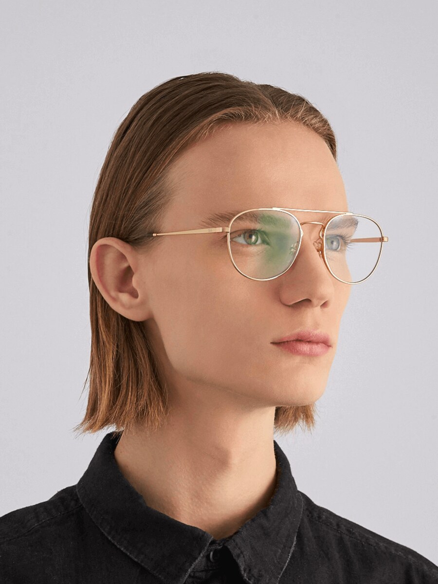 Ray-Ban RB6414 Gold Eyeglasses | Glasses.com® | Free Shipping