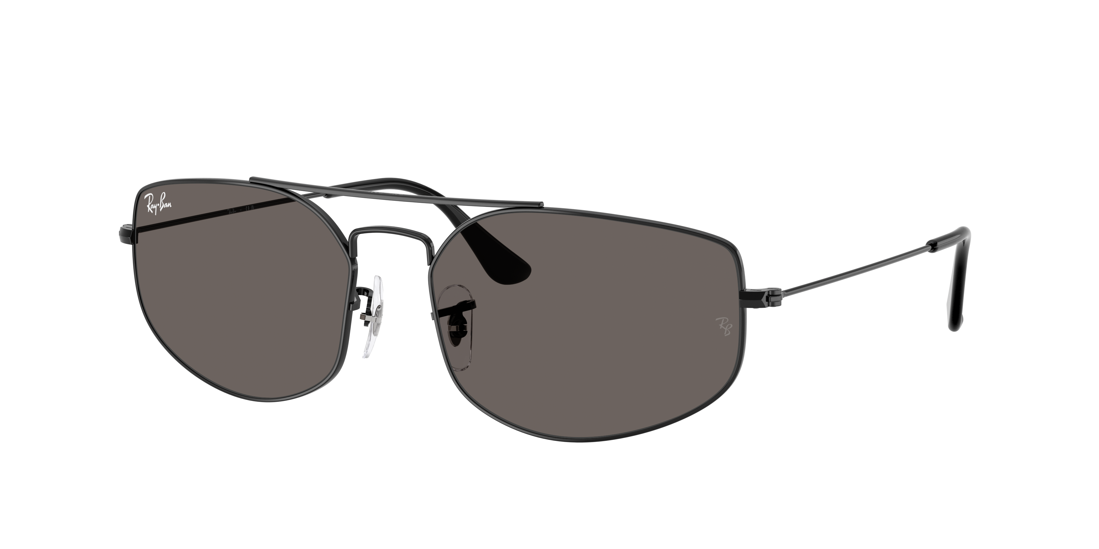 Ray-Ban RB3845 Explorer V Black Sunglasses | Glasses.com® | Free Shipping