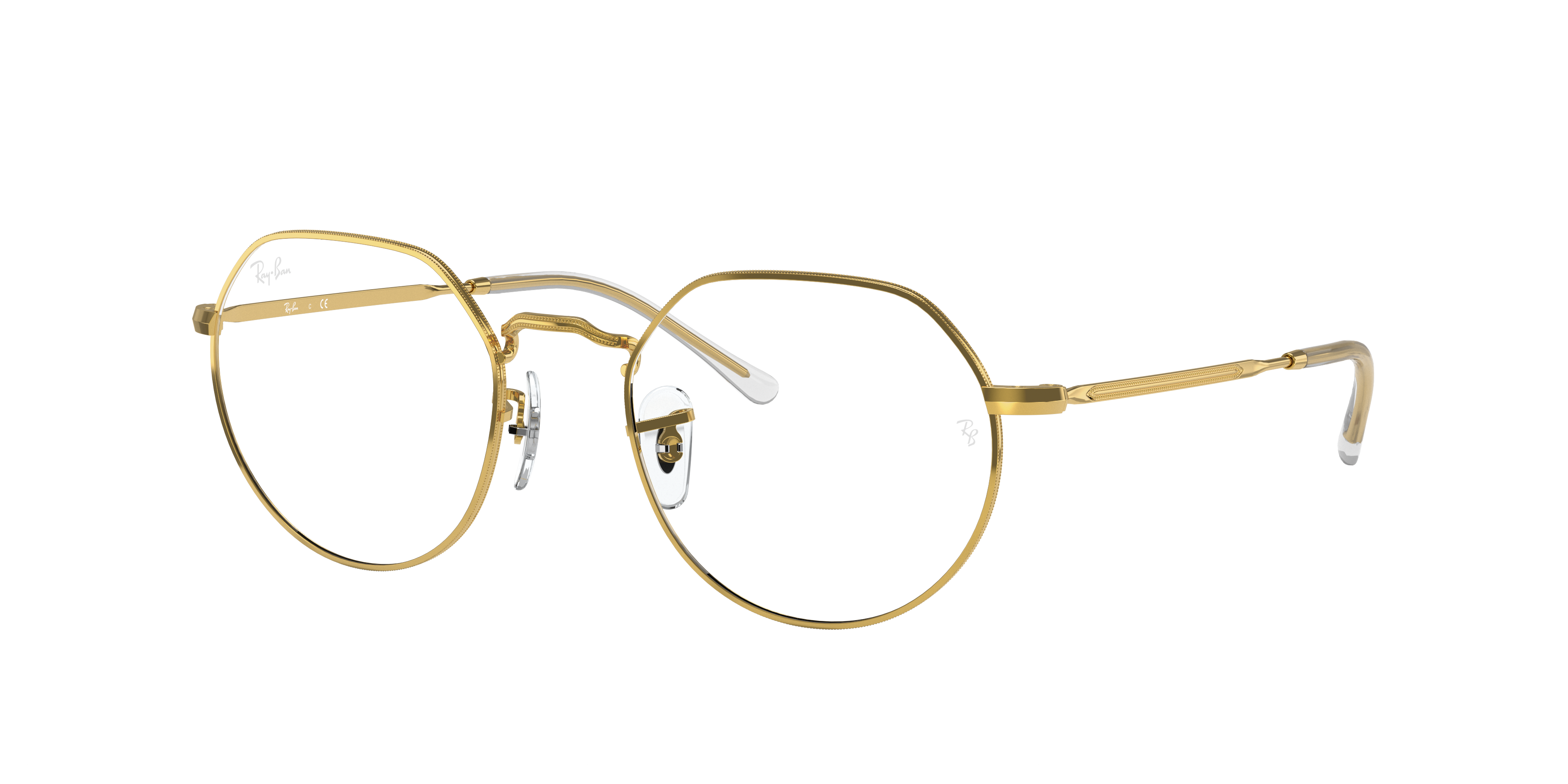 Ray-Ban RB6465 Jack Optics Gold Eyeglasses | Glasses.com® | Free Shipping